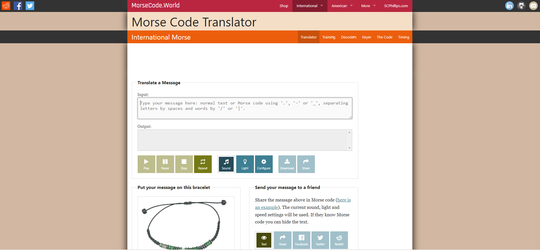 Morse Code Translator – Schooltools