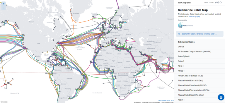 Submarine Cable Map – Schooltools