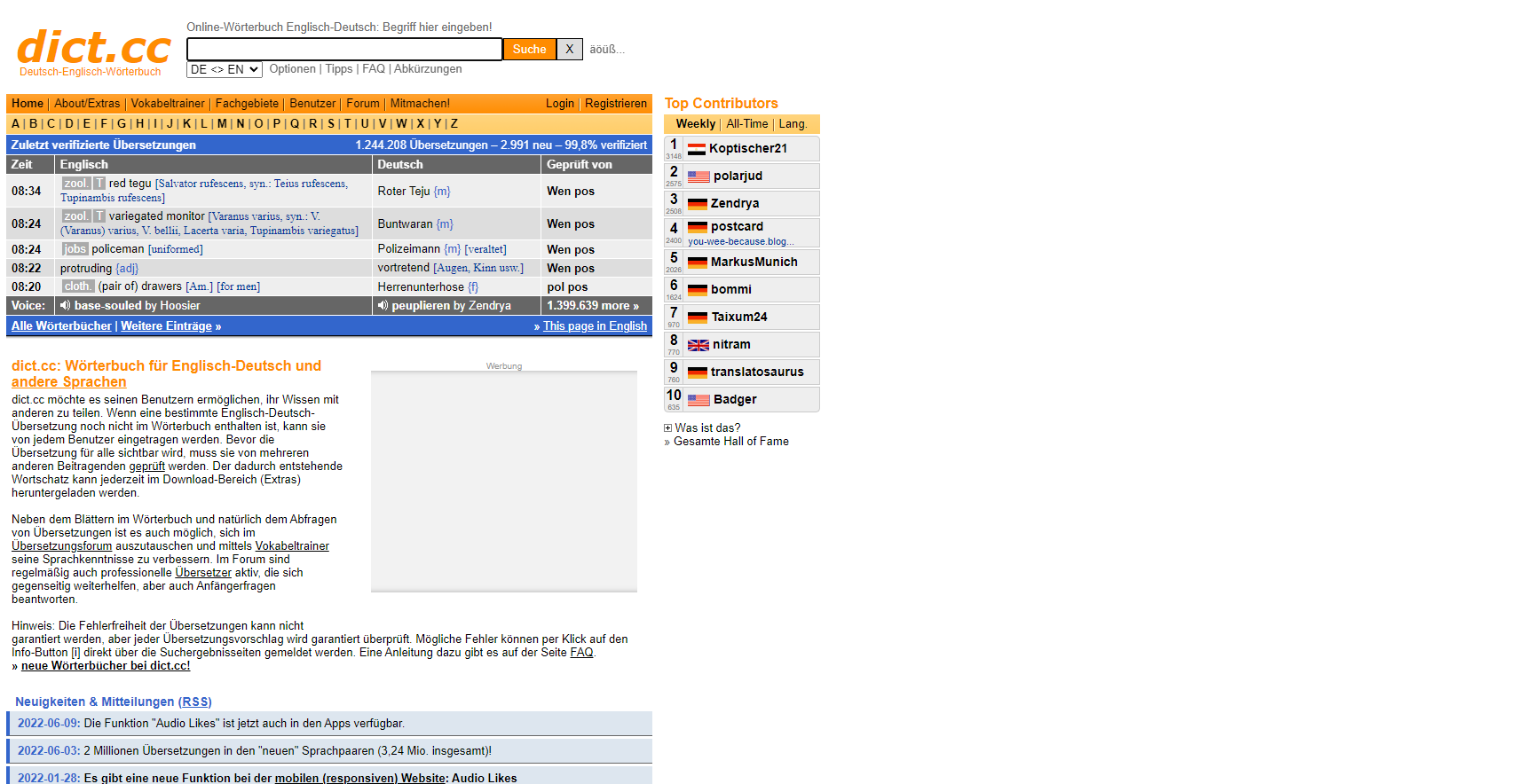 dict.cc – Schooltools