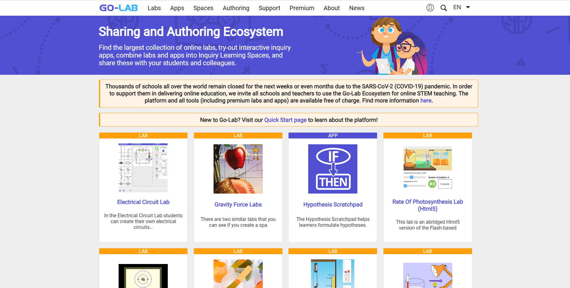 Go-Lab – Schooltools