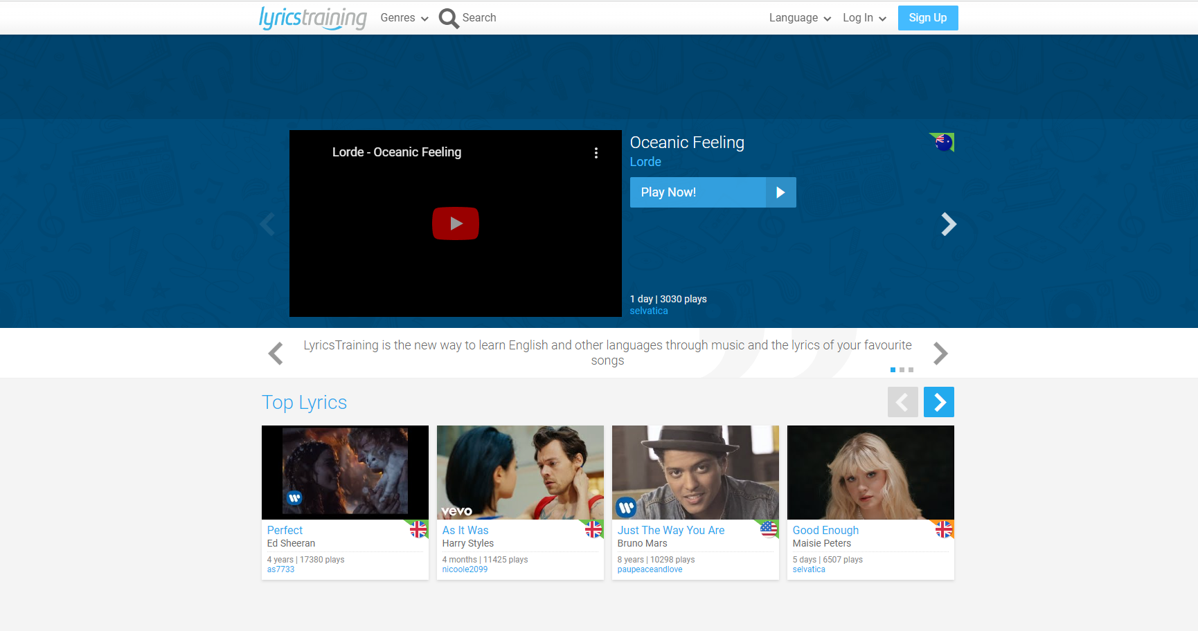 Lyricstraining – Schooltools