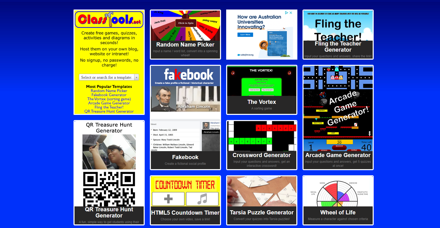 Classtools – Schooltools