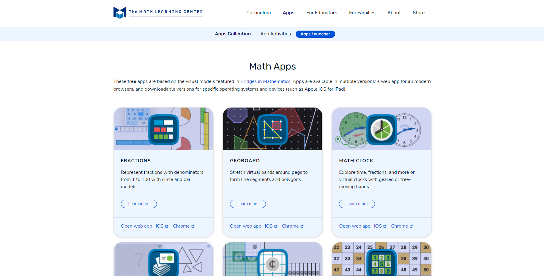 The Math Learning Center – Schooltools