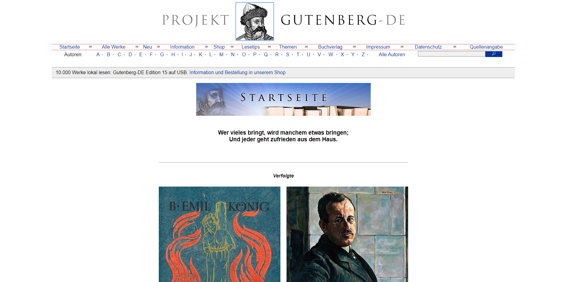 Projekt Gutenberg – Schooltools