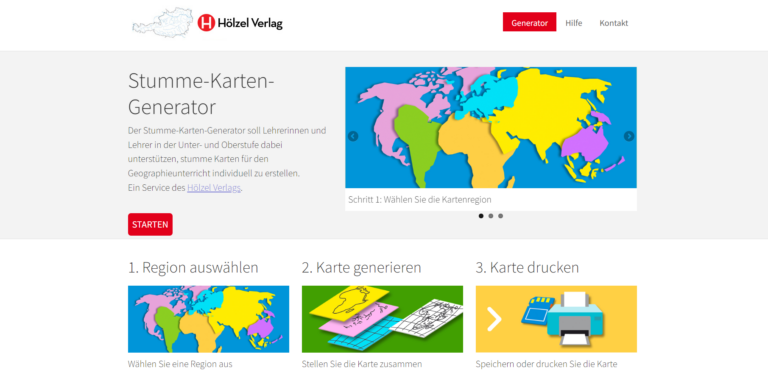 Stumme Karten Generator – Schooltools