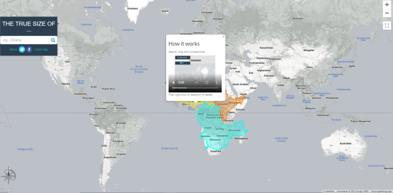 The true size of – Schooltools
