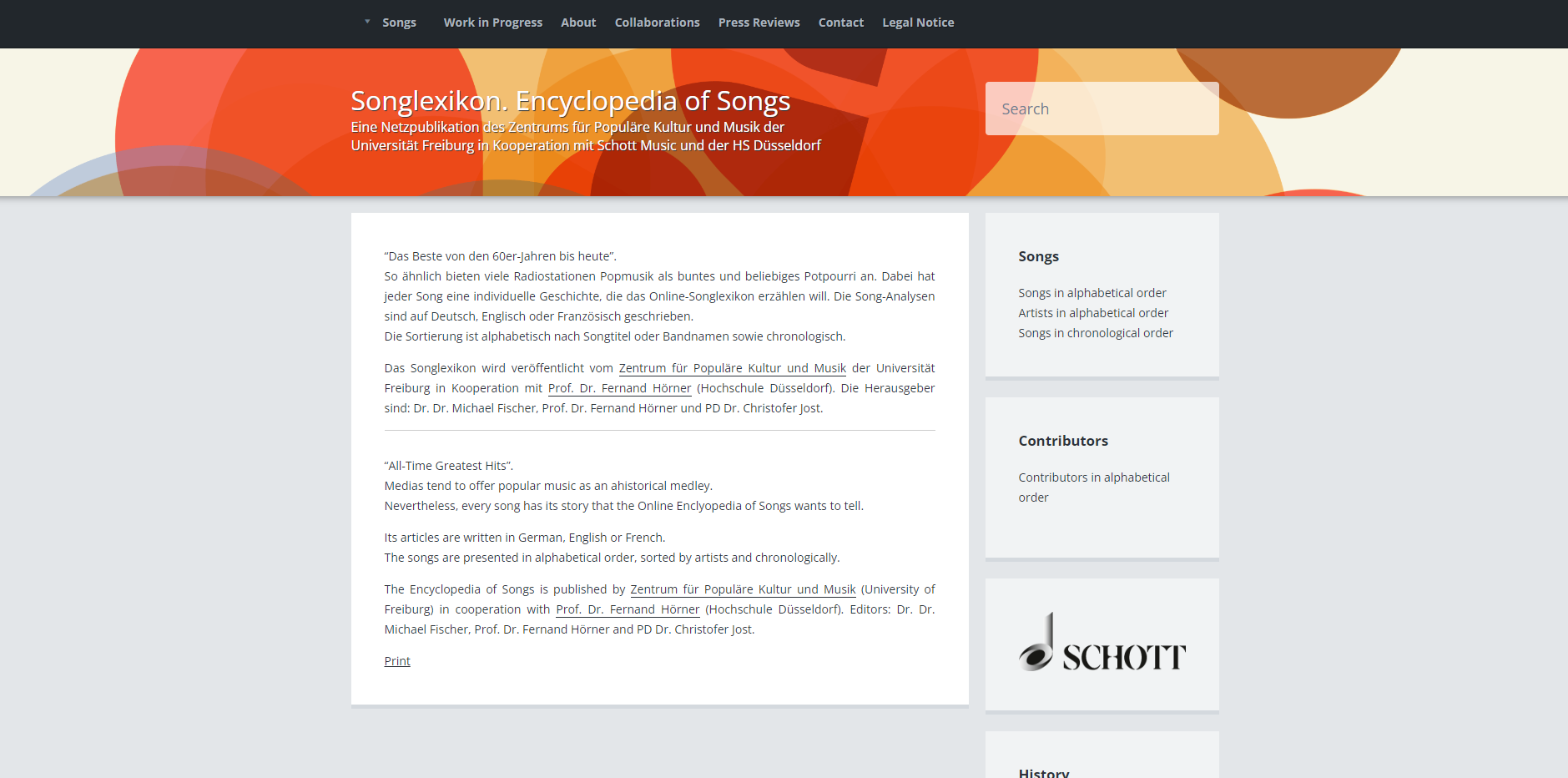 Songlexikon – Schooltools