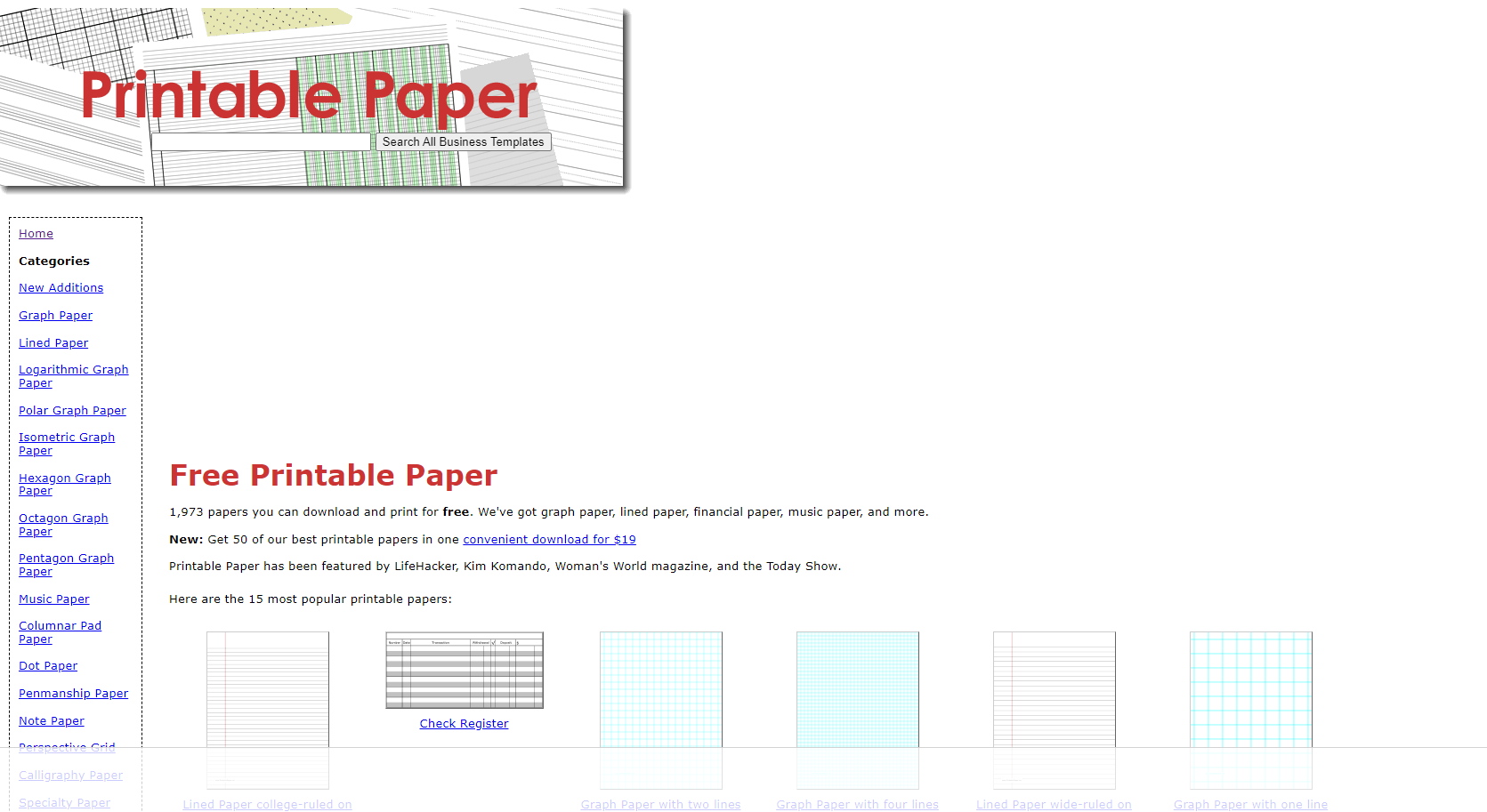 Printable Paper – Schooltools