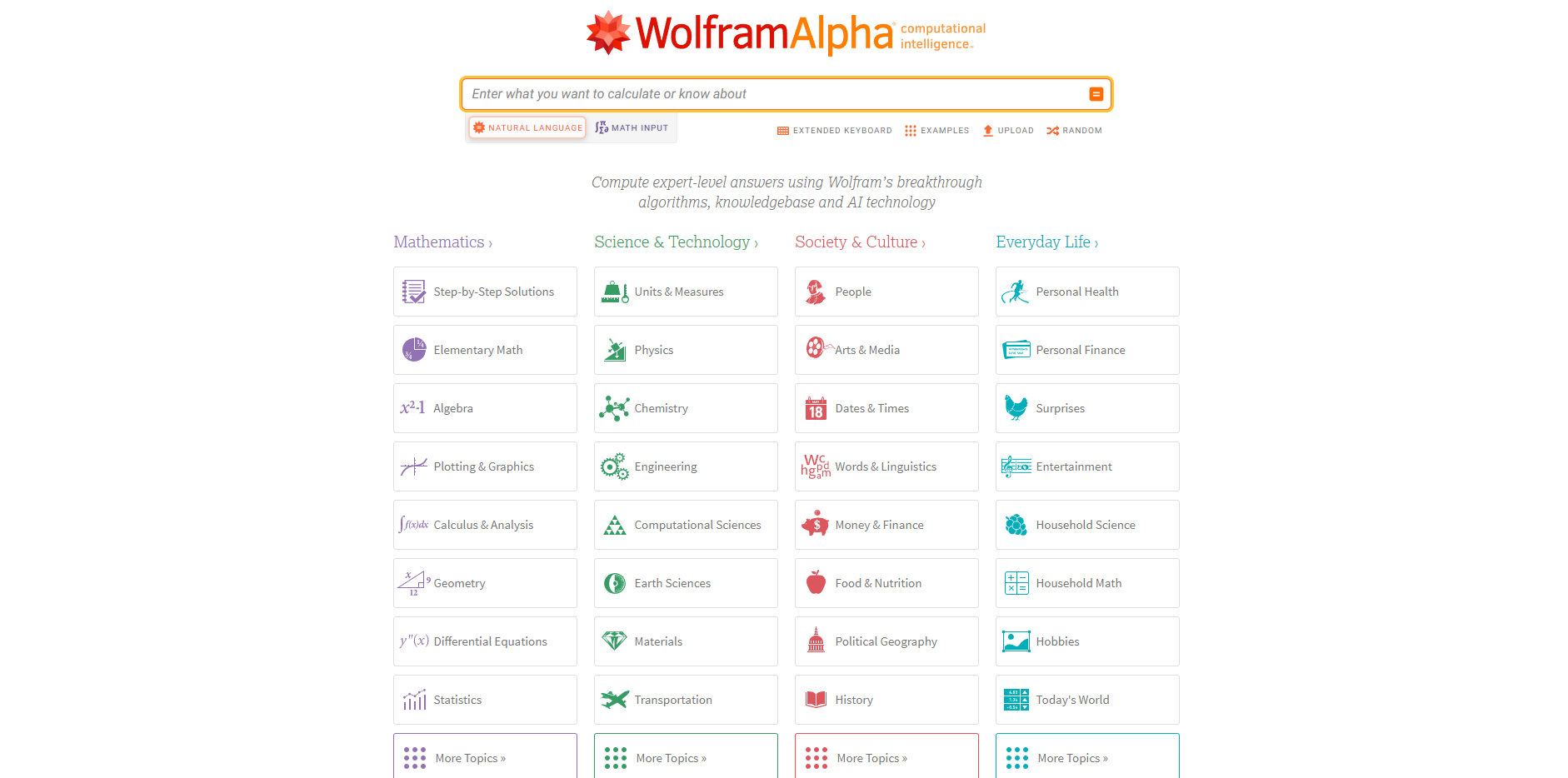Wolfram Alpha – Schooltools
