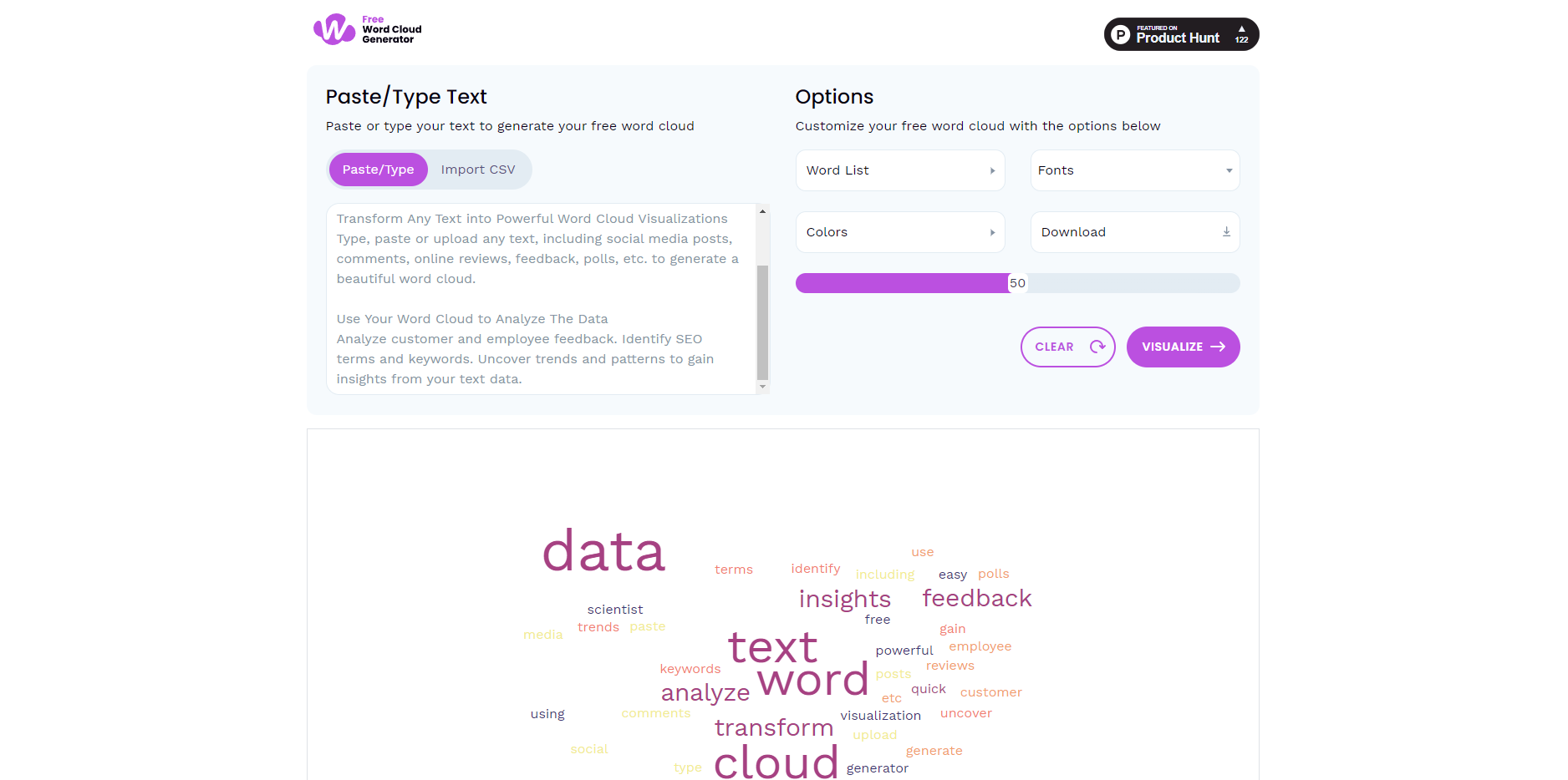 Free Word Cloud Generator – Schooltools