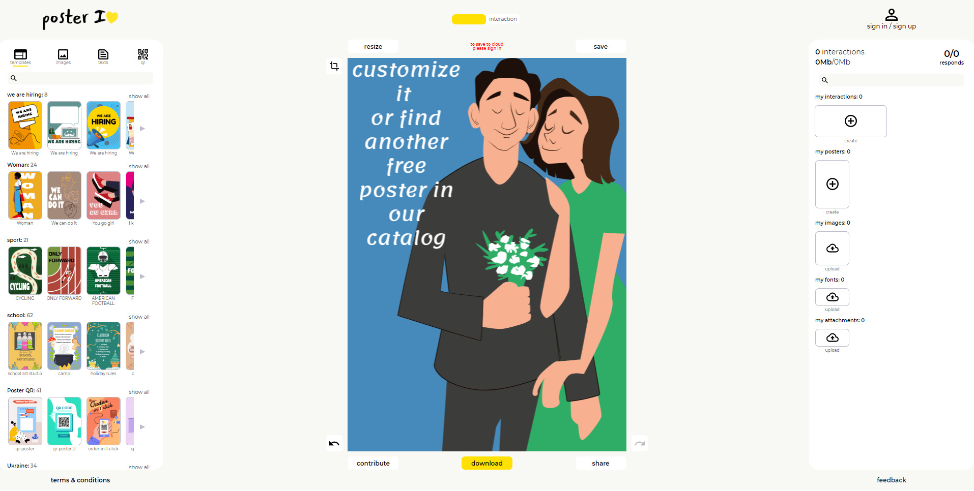 Poster I love – Schooltools