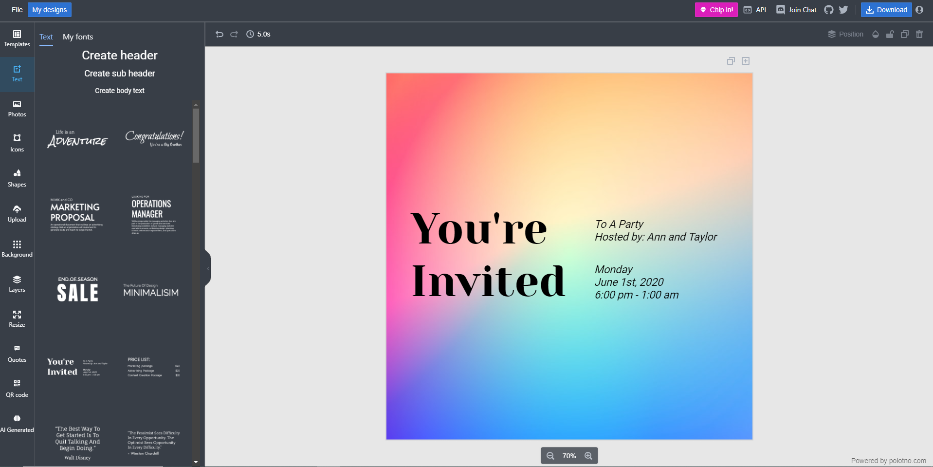 Polotno Studio – Schooltools