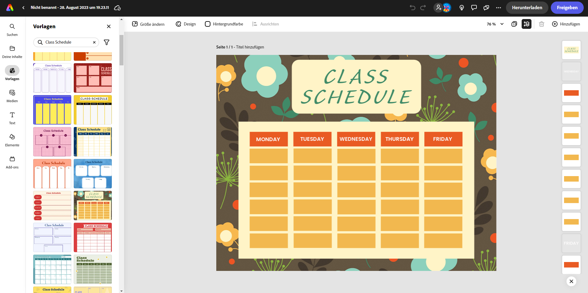 Class schedule maker – Schooltools