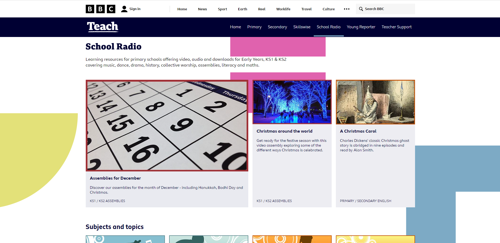 BBC School Radio – Schooltools