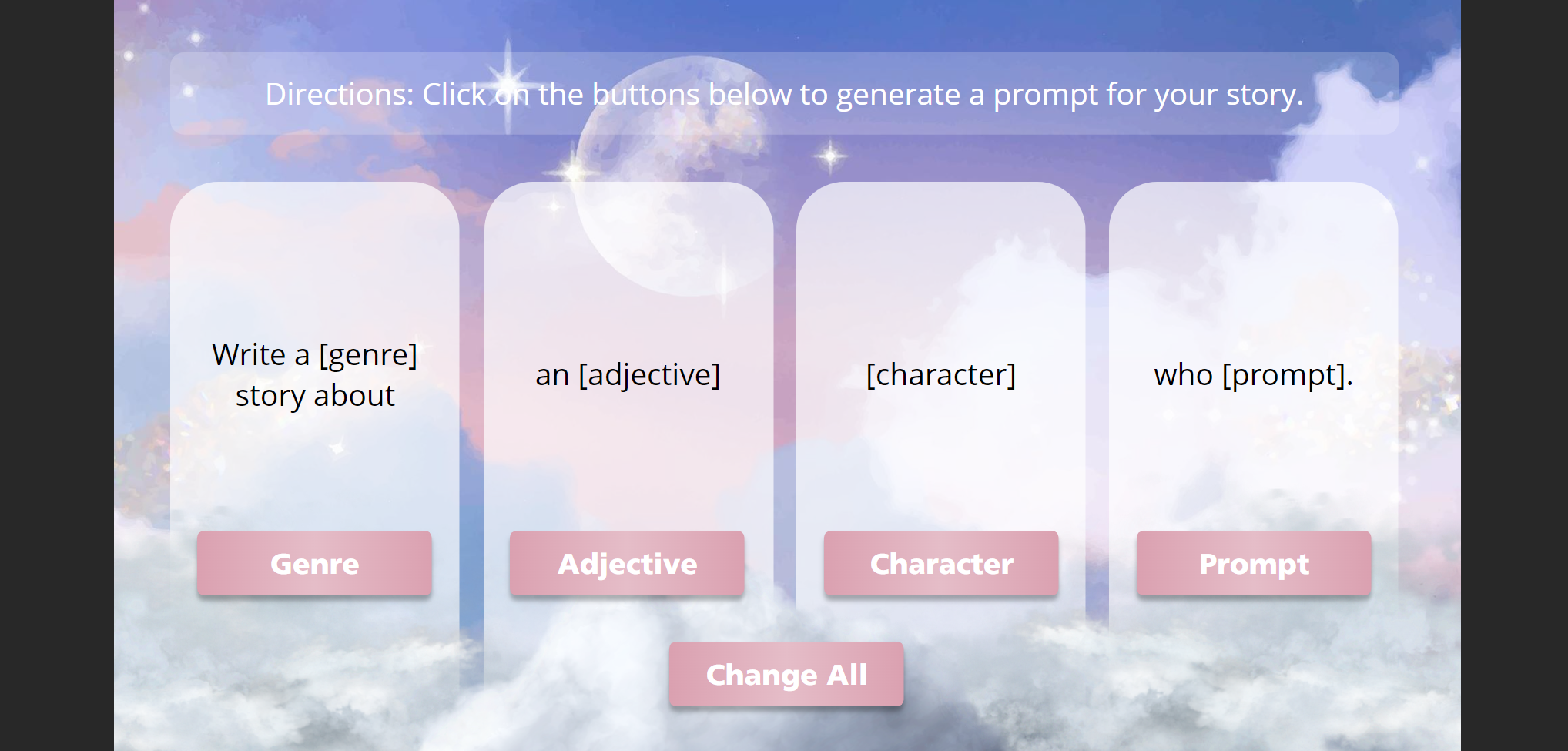 Story Prompt Generator – Schooltools