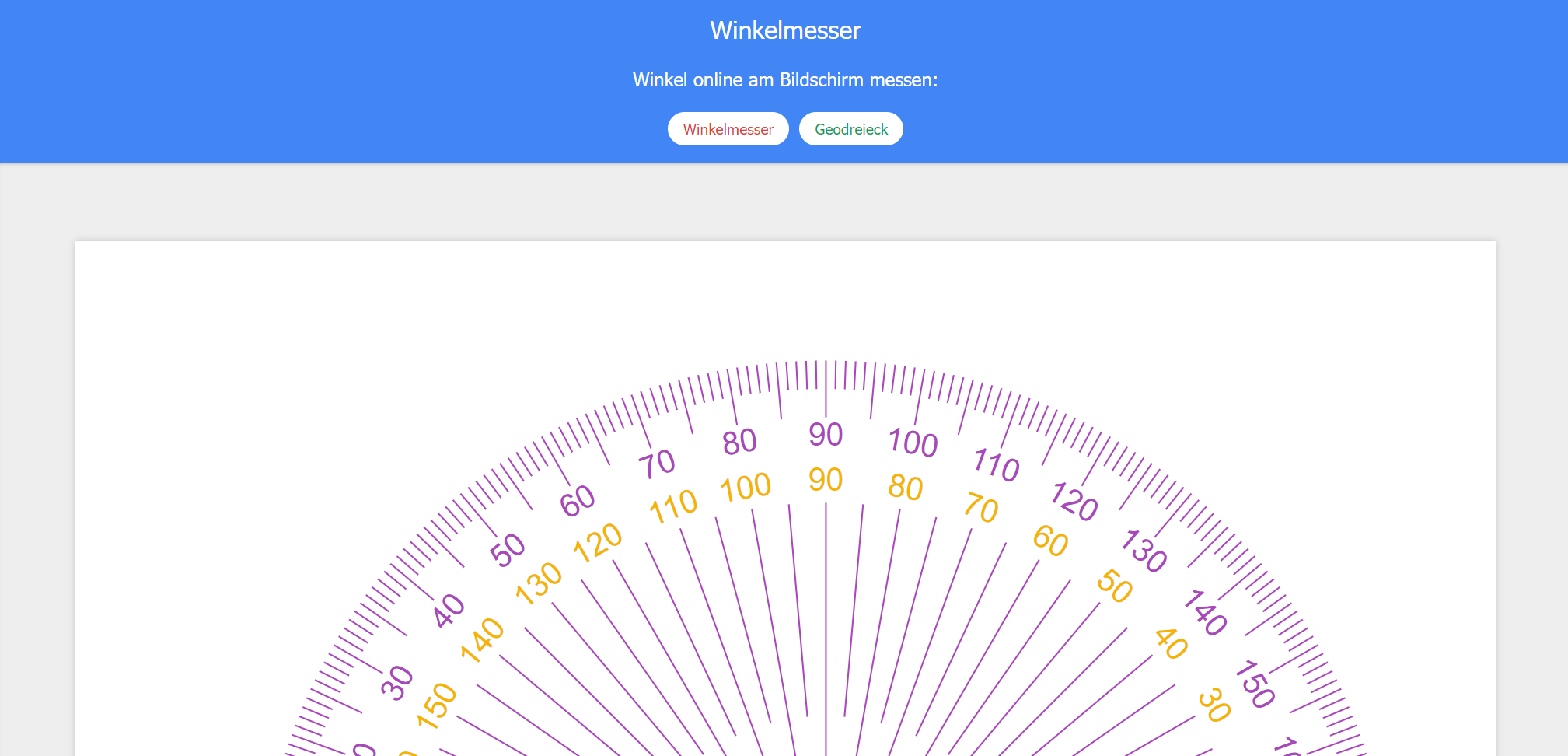 Winkel messen – Schooltools