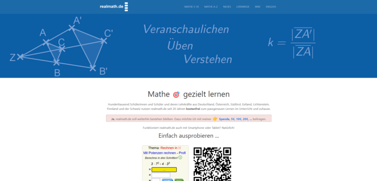 Realmath.de – Schooltools