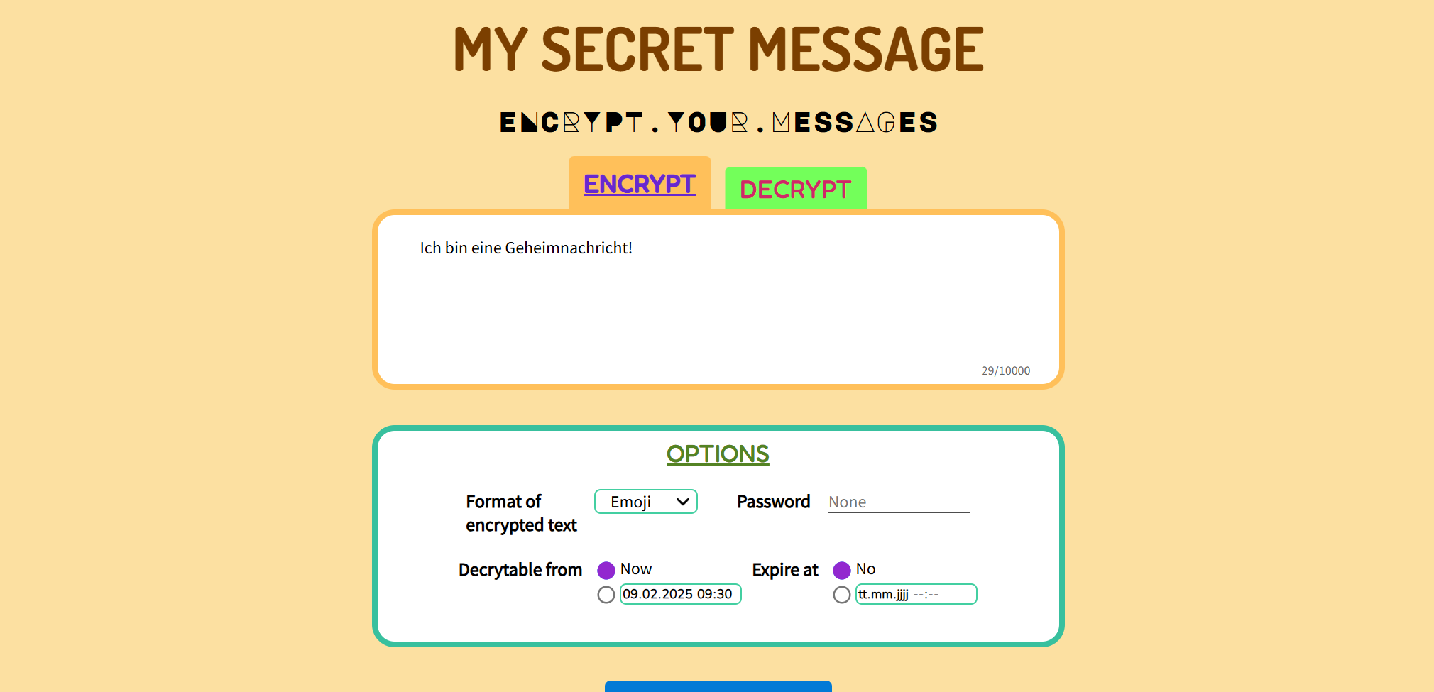 My secret message – Schooltools
