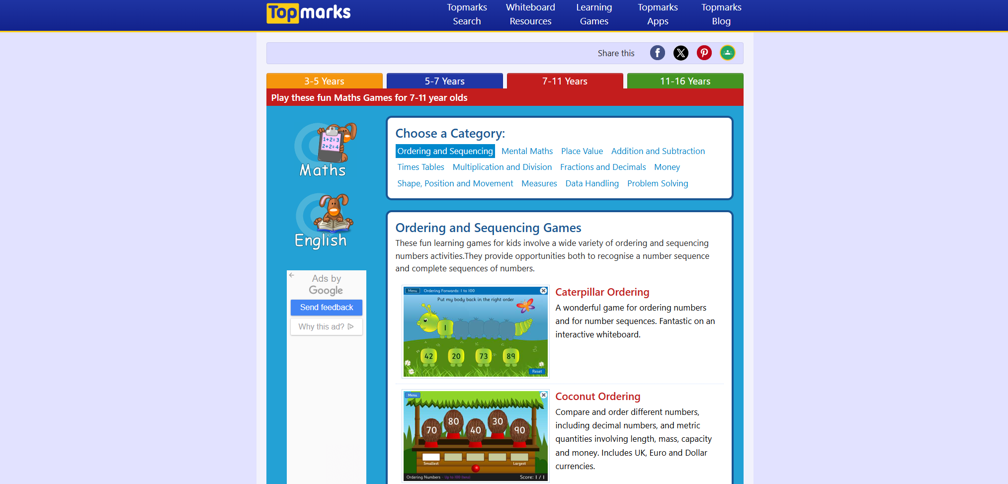 Top Marks Math Games – Schooltools