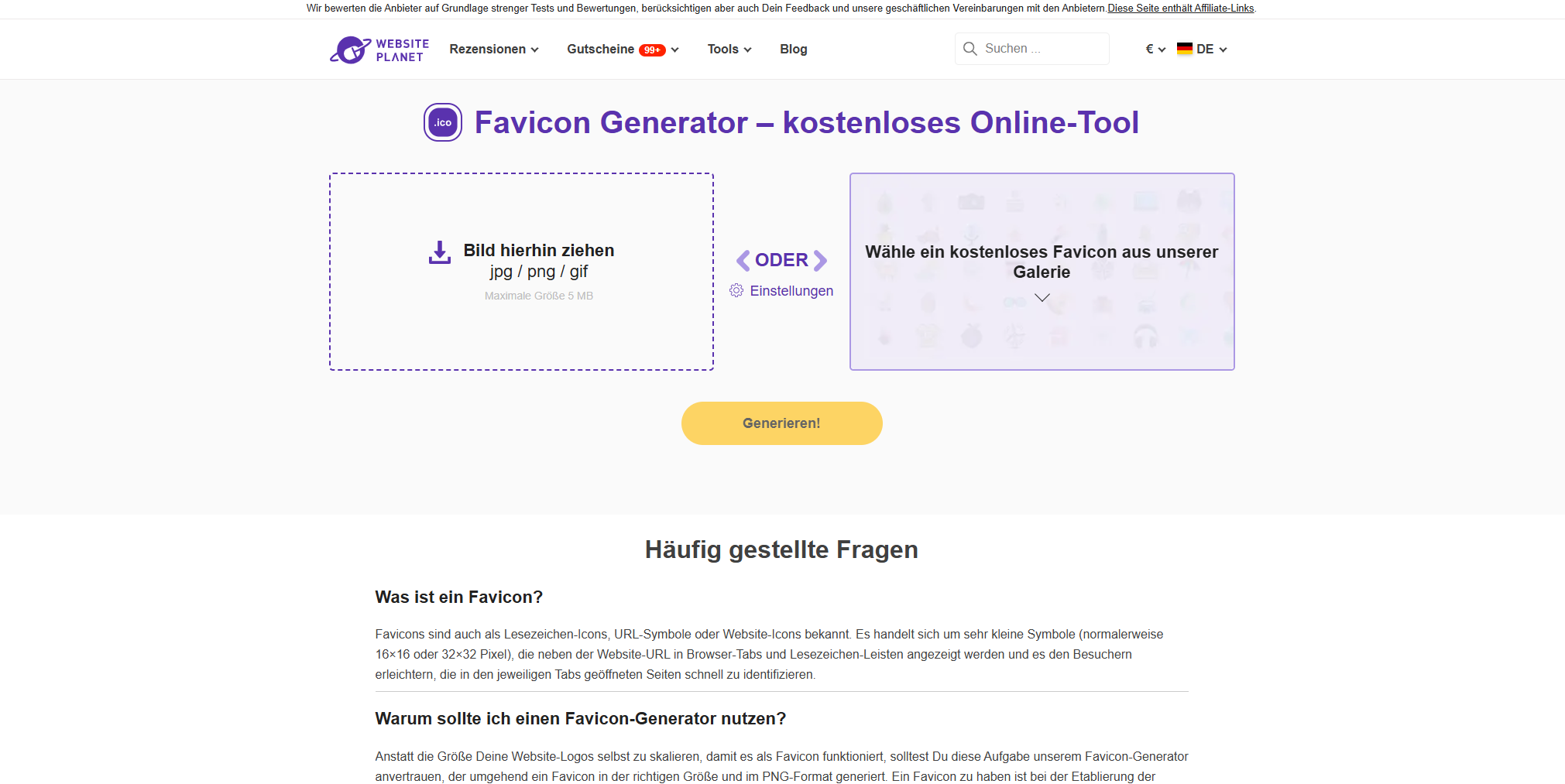 Favicon Generator – Schooltools