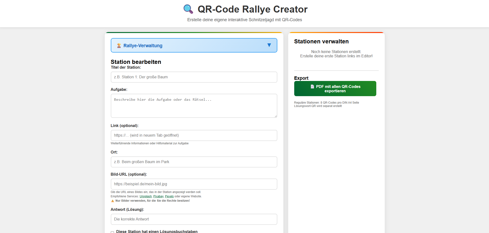 QR Code Rallye Creator – Schooltools